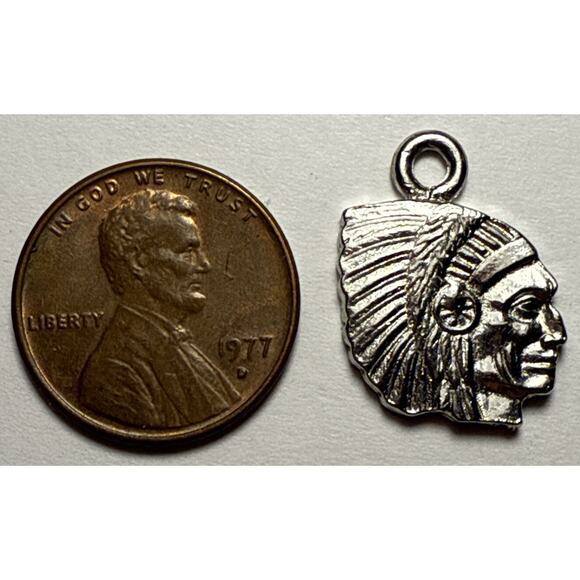 unbranded | Accents | Vintage Cracker Jack Native American Head Silver ...